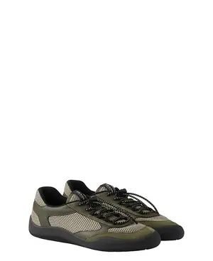 Prada Speedrock Mesh Fabric Sneakers - Green