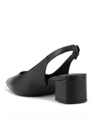 VAGABOND SHOEMAKERS Marta Leather Slingback Pumps - Black