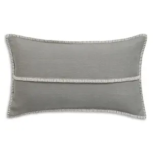 HAMAM Lino Stitched Decorative Pillowcase, 12 X 20 - Moss