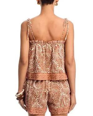 Ramy Brook Scarlett Printed Cotton Top