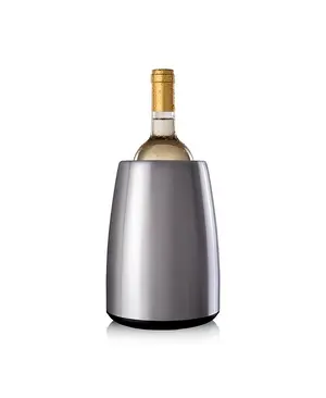 VACU VIN Stainless Steel Elegant Active Wine Cooler - Silver