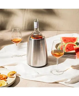VACU VIN Stainless Steel Elegant Active Wine Cooler