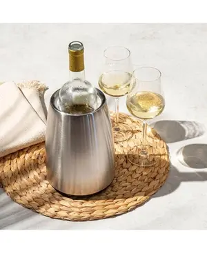 VACU VIN Stainless Steel Elegant Active Wine Cooler