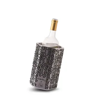 VACU VIN Keith Haring Stainless Steel Hive Wine Cooler - Silver