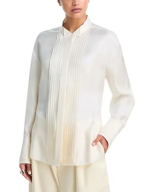 RÓHE Shaped Tuxedo Silk Shirt