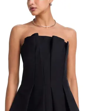 RÓHE Sculptural Tulip Bustier Dress