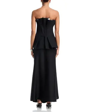 RÓHE Sculptural Tulip Bustier Dress
