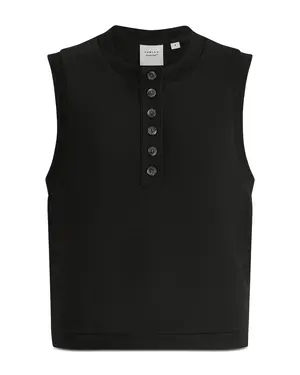 Varley Marla Sleeveless Sweatshirt - Black