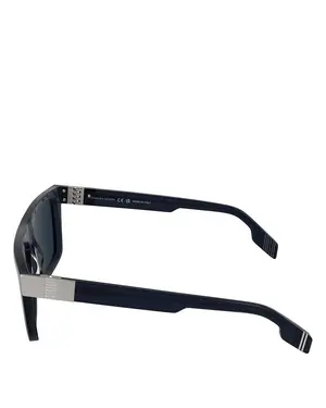 Canada Goose 57mm Vango Rectangular Sunglasses - Transparent Blue