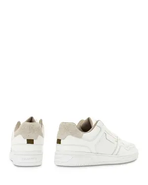 ALLSAINTS Regan Lace Up Low Top Sneakers - White