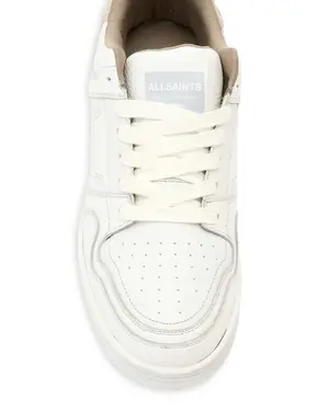 ALLSAINTS Regan Lace Up Low Top Sneakers - White