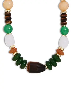 Baublebar Anessa Tiger Eye Beaded Necklace