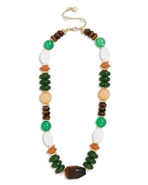 Baublebar Anessa Tiger Eye Beaded Necklace
