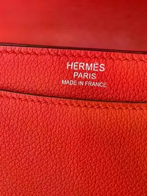 Hermès 2002 Evercolor 20 Shoulder Bag - Red
