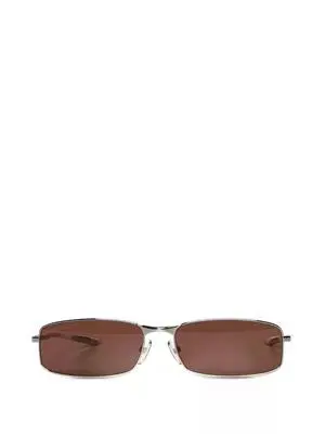 Balenciaga Rectangle-frame Sunglasses - Silver