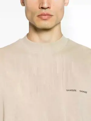 SAMSOE SAMSOE Norsbro Cotton T-shirt - Neutrals