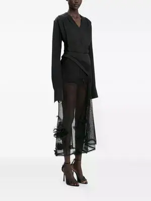 Victoria Beckham V-neck Long-sleeve Top