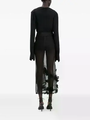 Victoria Beckham V-neck Long-sleeve Top