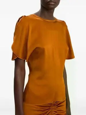 Victoria Beckham Draped-sleeve Top