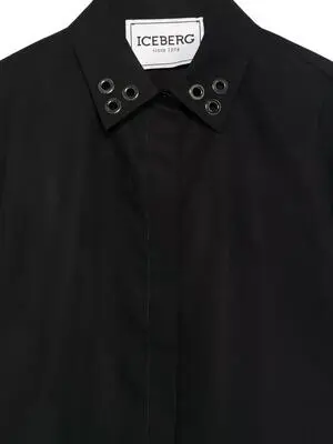 Iceberg Eyelet-collar Shirt - Black