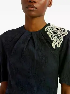 Erdem Floral-embroidered Midi Dress