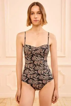Ulla Johnson Dalila Ruched Maillot - Jasper