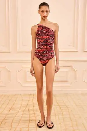 Ulla Johnson Ibiza One-shoulder Maillot