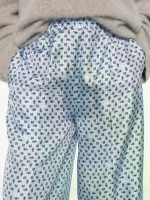 Max Mara X E. Marinella Printed Trousers - Blue