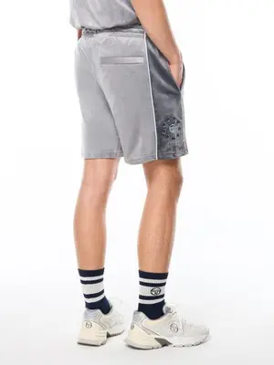 SERGIO TACCHINI Cresta Velour Shorts - Sleet