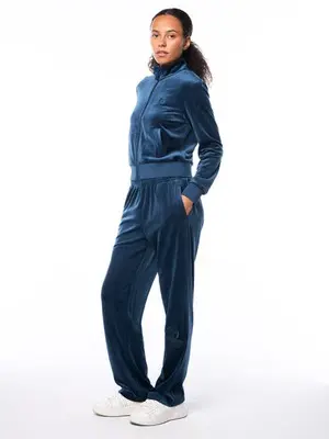 SERGIO TACCHINI Nuvola Velour Track Jacket - Key Largo