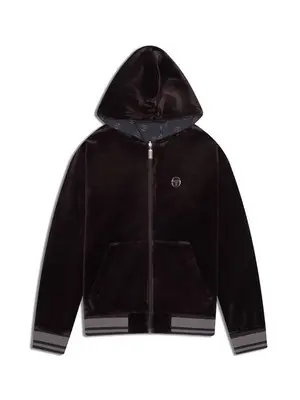 SERGIO TACCHINI Viaggioa Reversible Velour Track Jacket - Black Beauty