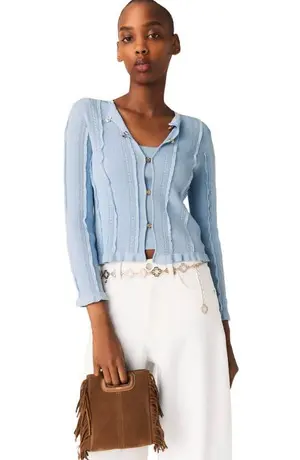 Maje 2-in-1 Cardigan - Blue Sky