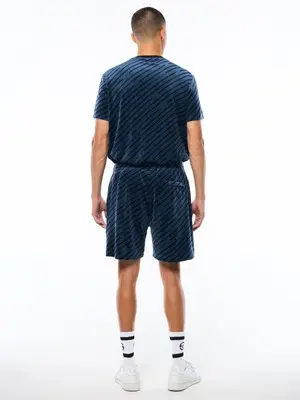 SERGIO TACCHINI Obliquo Velour Short - Key Largo