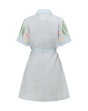 SMWR. BY THE SOMEWHERE CO Swan Lake Mini Shirt Dress