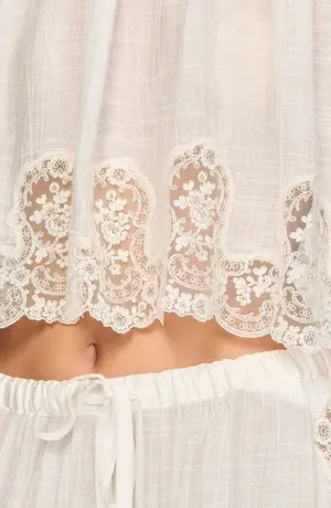 Sandro Crepon Crop Top