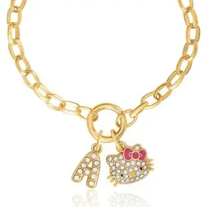 HELLO KITTY Initial Charm Bracelet