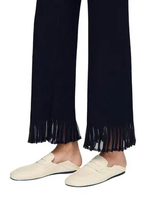 Sandro Ruffled Knit Trousers