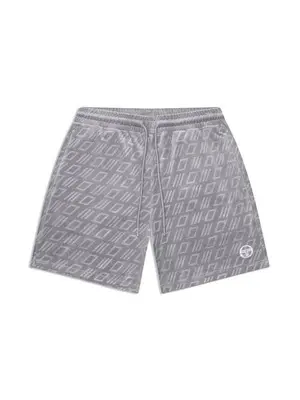 SERGIO TACCHINI Bandiera Debossed Velour Short - Sleet