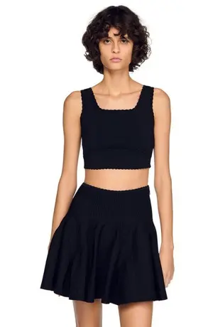 Cropped Knit Tops