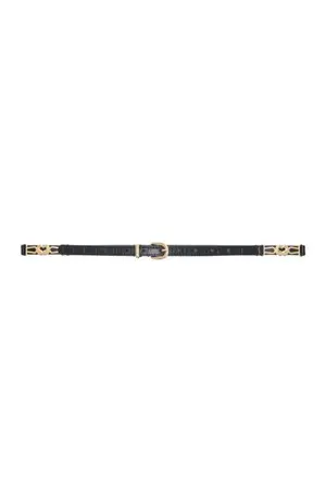 Maje Slim Croc-effect Leather Belt