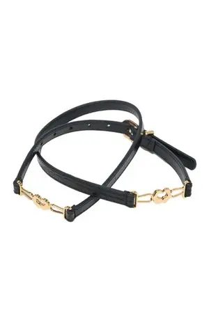 Maje Slim Croc-effect Leather Belt