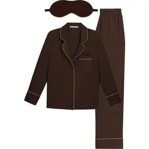HOUSE OF SILK Noelle Pyjama Set - Brown