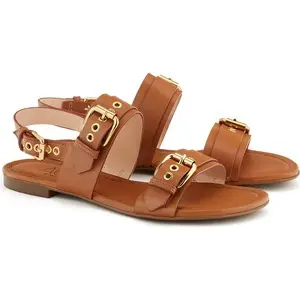 Agl Summer Buckled Sandals - Brandy-brandy