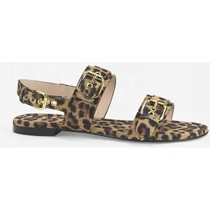 Agl Summer Buckled Sandals - Leo Print