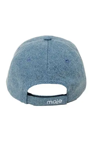 Maje Denim Cap - Blue