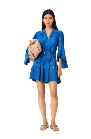 Maje Short Pleated Dress