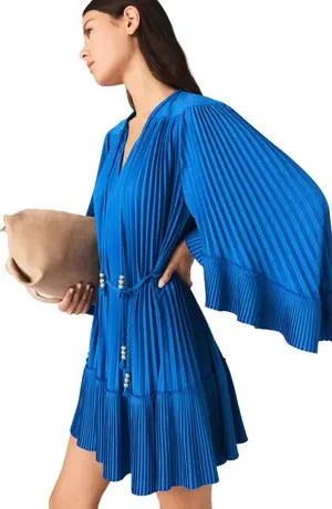 Maje Short Pleated Dress