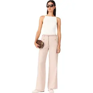 Maje Black Wash Pants For Women