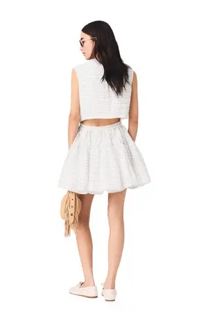 Maje Short Flared Open-back Dress