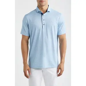 Greyson Rogue River Wave Print Performance Golf Polo